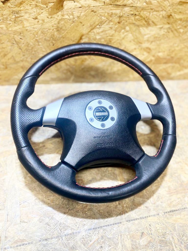 【中古】希少☆ IMPUL インパル MOMO モモ 913 ステアリング ホイール ハンドル 34.5Φ ホーン ボタン jza80 BNR32 FD3S BCNR33 BNR34 S13 ...