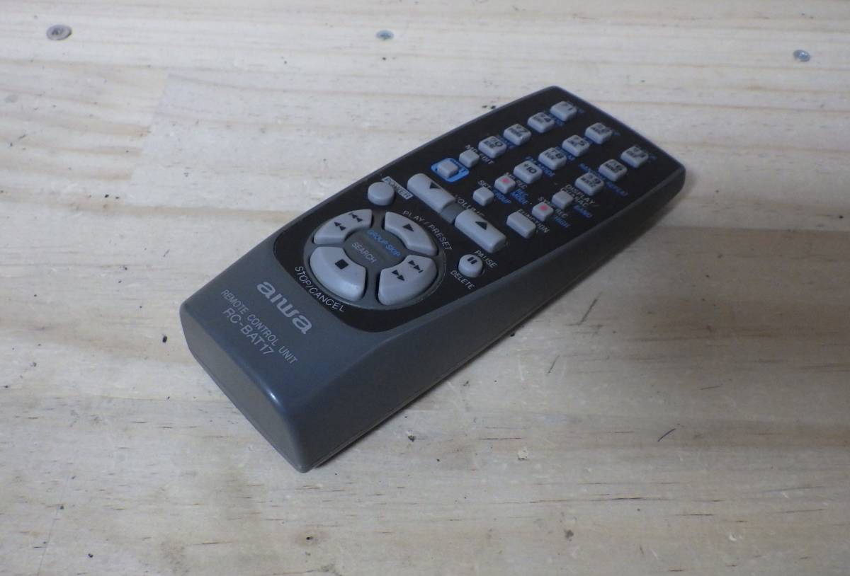 【傷や汚れあり】【B337】 AIWA アイワ オーディオリモコン RC-BAT17 中古/赤外線発光確認OKの落札情報詳細 - ヤフオク落札 ...