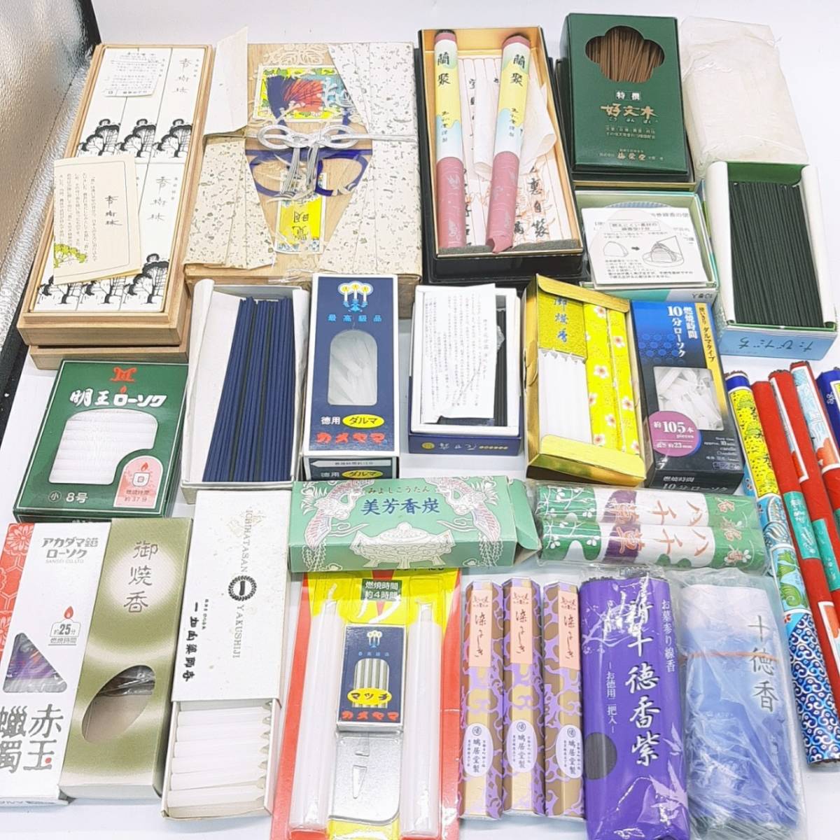 【傷や汚れあり】e417【1円スタート】 線香 ろうそく まとめ 大量 未使用/使用途中混在 仏壇仏具 現状品の落札情報詳細 - ヤフオク落札価格検索 オークフリー
