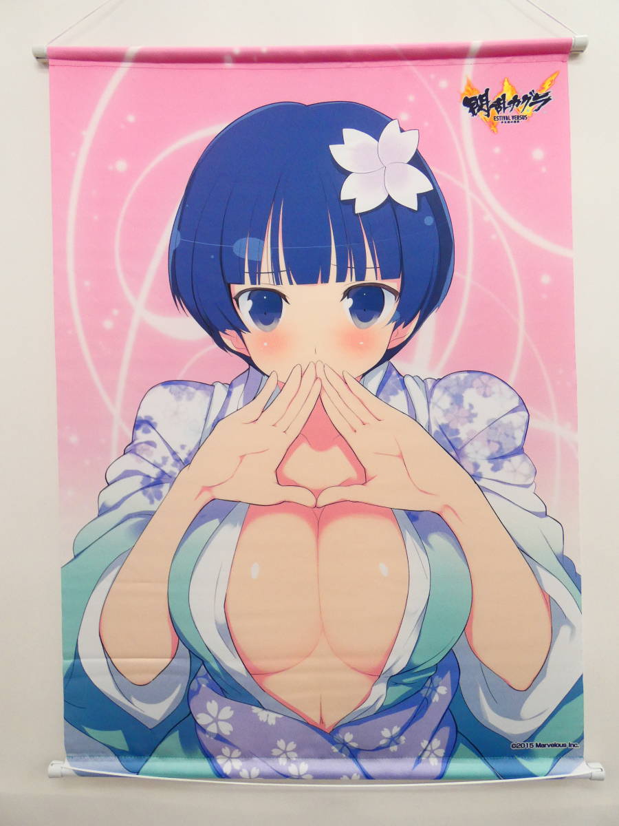 【目立った傷や汚れなし】Oa3/閃乱カグラ ESTIVAL VERSUS -少女達の選択- 夜桜 おっぱいマウスパッド限定版 同梱特典 B2タペストリー＜単品＞の落札情報詳細 - ヤフオク落札 ...