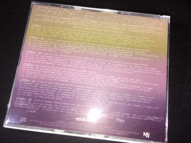 【未使用】入手困難！Mid Valley ★ Prince -「Hit 'N' Run」「ヒット・エンド・ラン」ツアー傑作ライヴ・アイテム ...