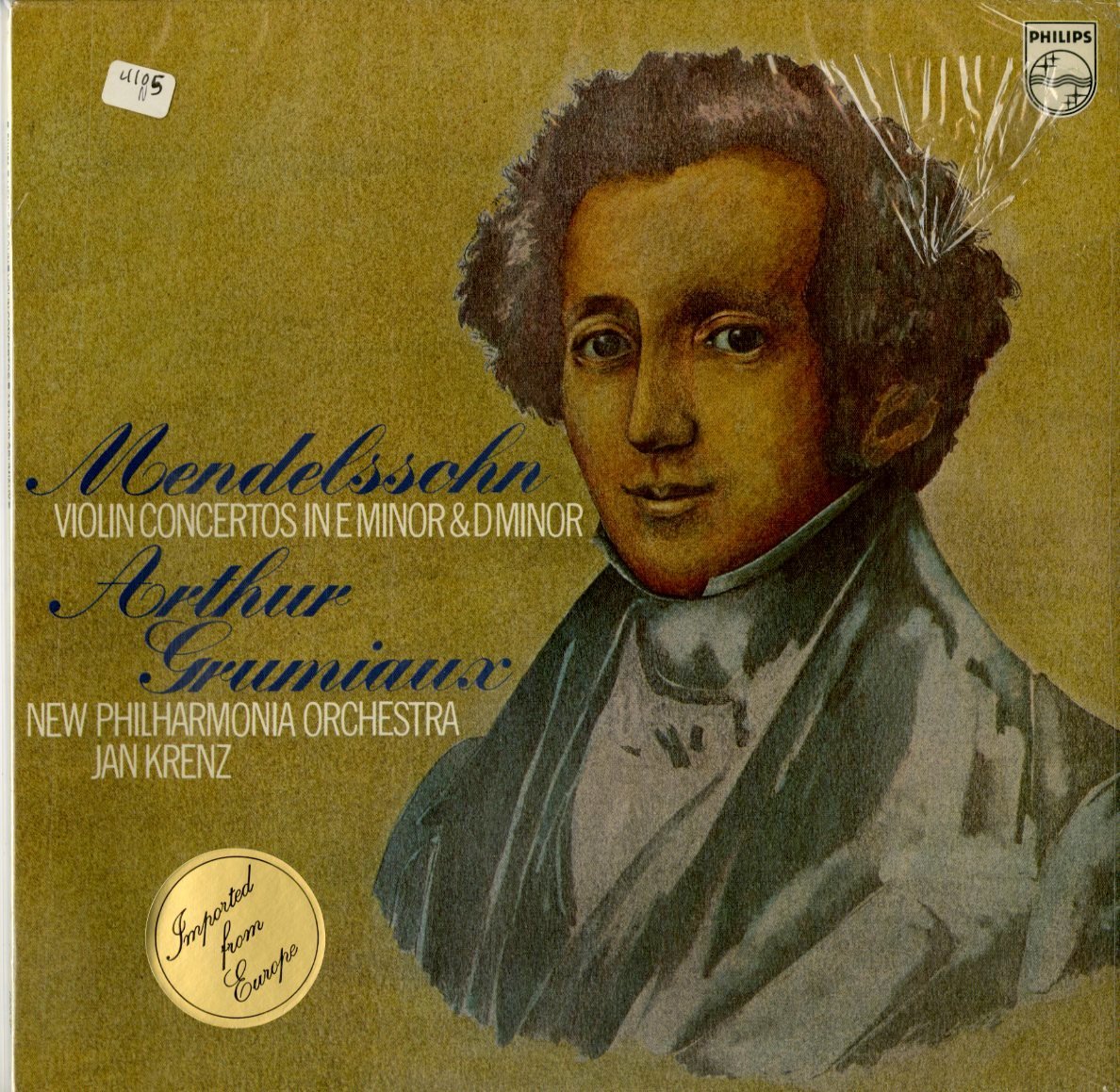 【未使用】蘭PHILIPS 6500 465アルチュール・グルミュオー メンデルスゾーン「バイオリン協奏曲集」(NOT FOR SALE見本盤)＊の落札情報詳細 - Yahoo!オークション ...