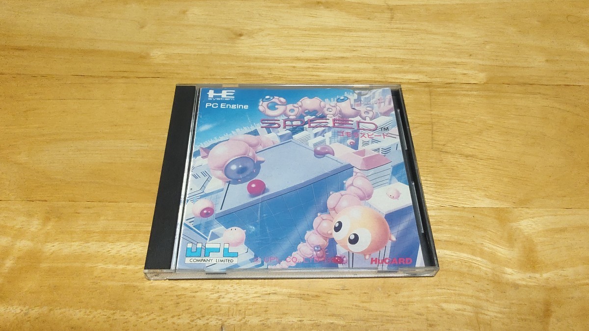 【やや傷や汚れあり】★PCE「ゴモラスピード(GOMOLA SPEED)」箱・取説付き/UPL/PCエンジン/PC ENGINE/ACTSTG ...