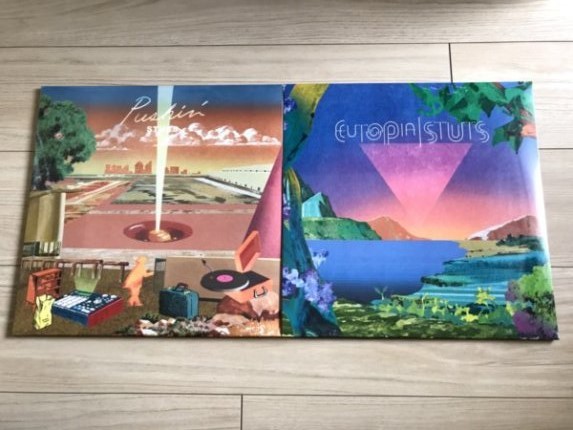 【未使用】STUTS 2LP「Pushin'」＆「Eutopia」！PUNPEE 呂布カルマ Campanella JJJ 鎮座DOPENESS KID FRESINO asuka ando ...