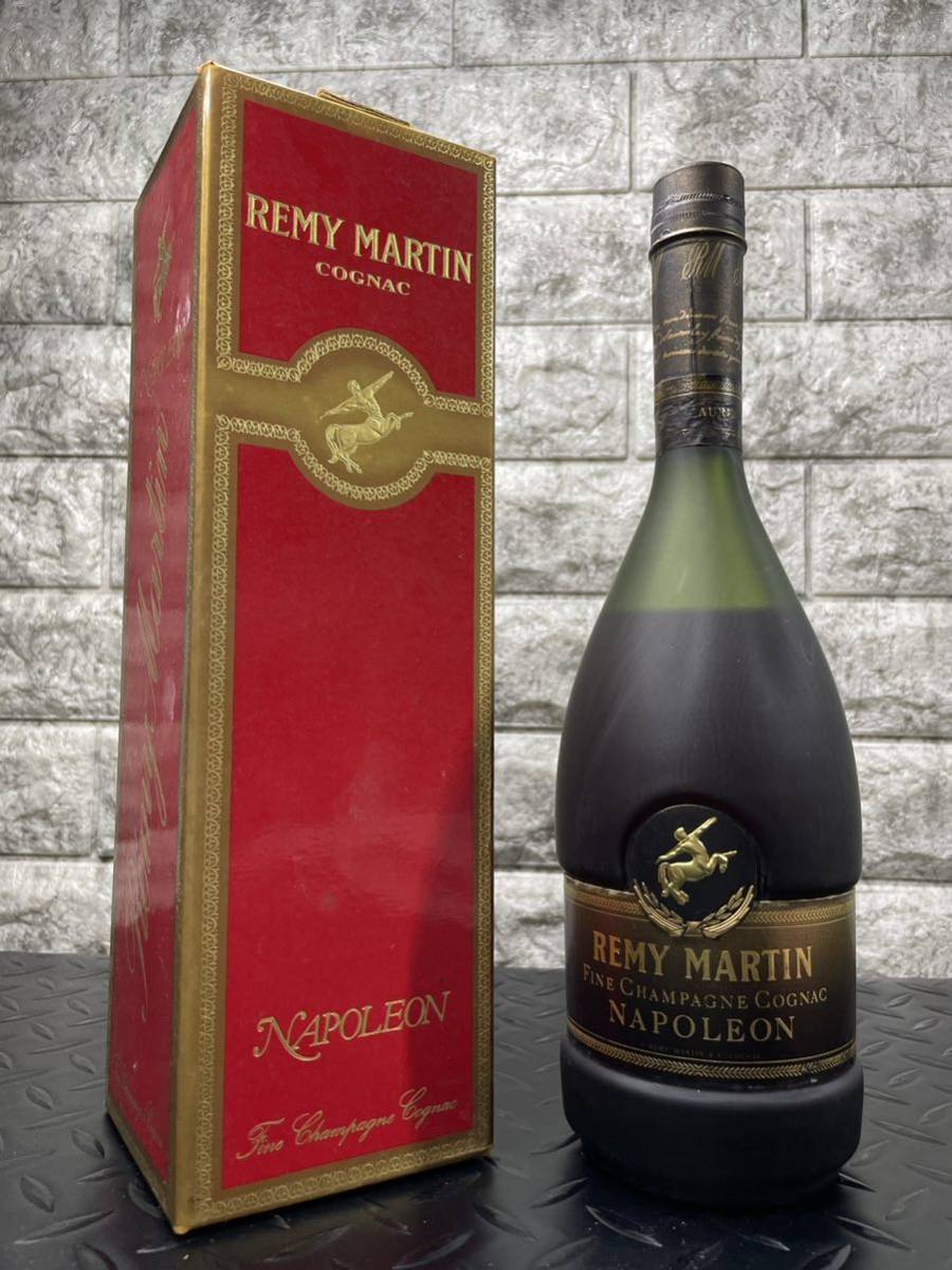 【傷や汚れあり】E17427(071)-617/TS3000 酒 REMY MARTIN FINE CHAMPAGNE COGNAC NAPOLEON レミーマルタン ナポレオン コニャック ...