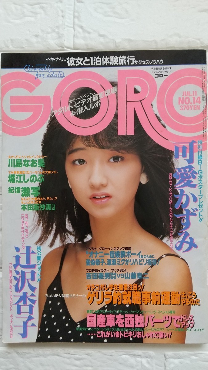 【やや傷や汚れあり】GORO ゴロー 雑誌 1985年（昭和60年）7月11日号 [ ポスター無し ] 堀江しのぶ 辻沢杏子 永井陽子 他 A4サイズの落札情報詳細 - ヤフオク落札価格検索 ...