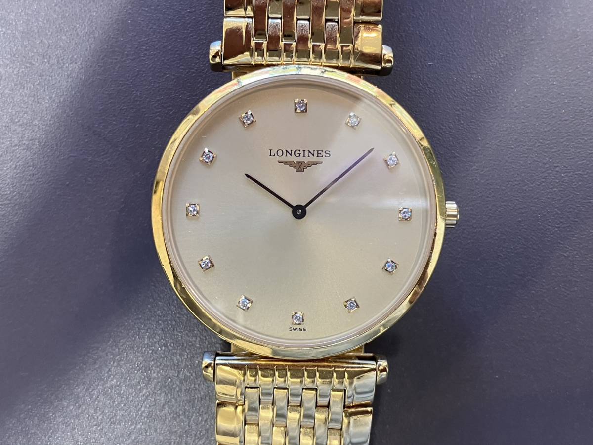 【目立った傷や汚れなし】★【売り切り】美品 LONGINES ロンジン グランドクラシック L4.709.2 12Pダイヤ メンズ クオーツ 稼働 腕時計の落札情報詳細 - Yahoo ...