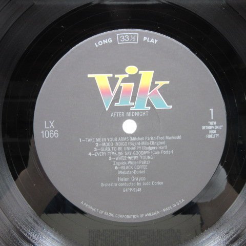 【やや傷や汚れあり】【US盤】Helen Grayco「After Midnight」LP（12インチ）/Vik(LX-1066)/Jazzの落札情報詳細 - Yahoo!オークション落札価格 ...