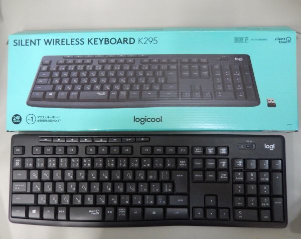 【目立った傷や汚れなし】★【ジャンク品】Logicool ロジクール SILENT WIRELESS KEYBOARD キーボード[K295](電池アリ)★の落札情報詳細 - ヤフオク落札価格 ...