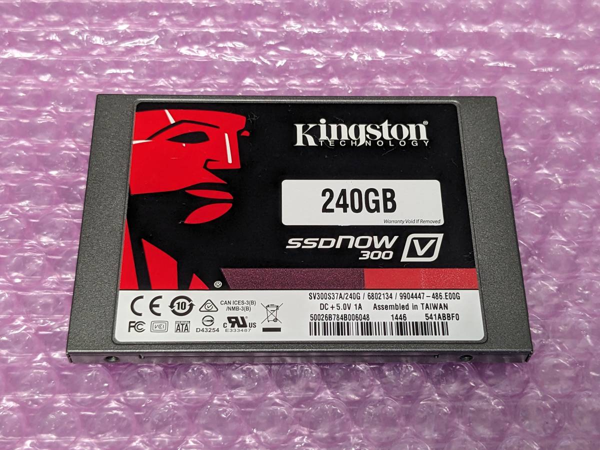 【やや傷や汚れあり】健康状態 正常確認 SSD Kingston SV300S37A/240G 240GB SATA 使用時間短めの落札情報詳細 - ヤフオク落札価格検索 オークフリー