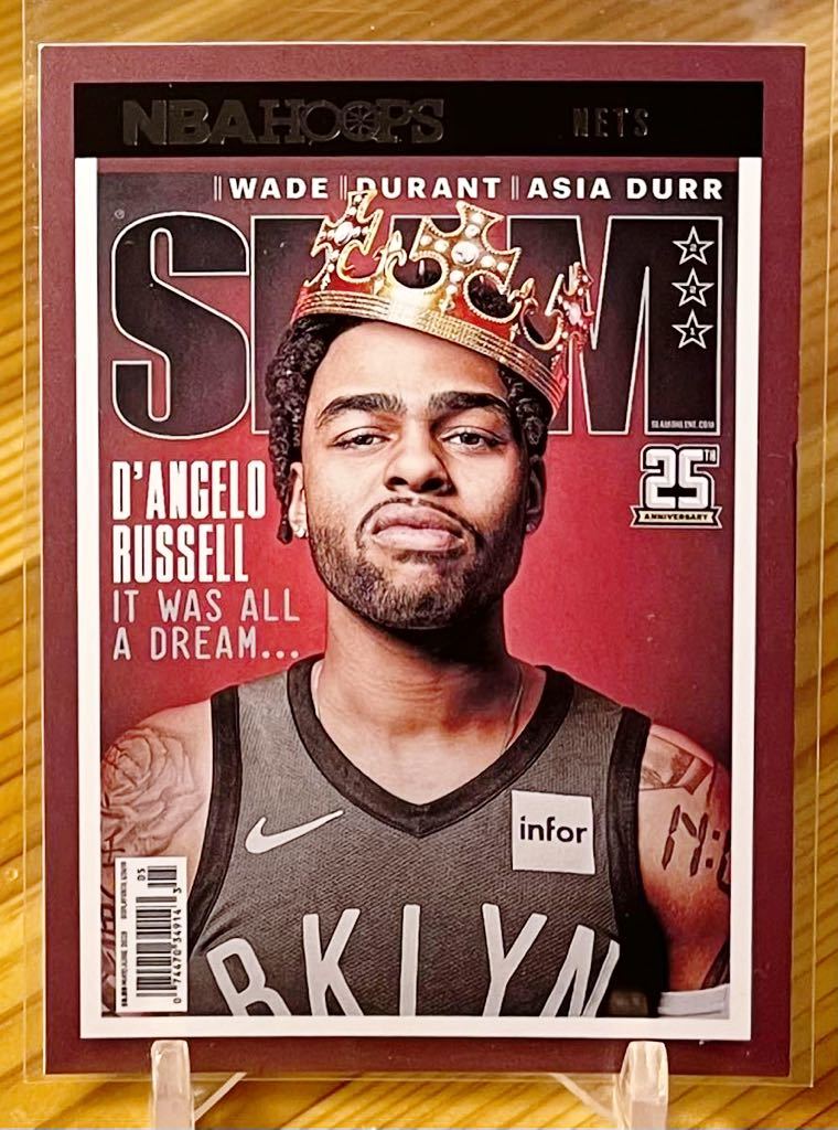 【目立った傷や汚れなし】D’Angelo Russell 2021-22 Hoops Slam Magazine Insert Lakers ...