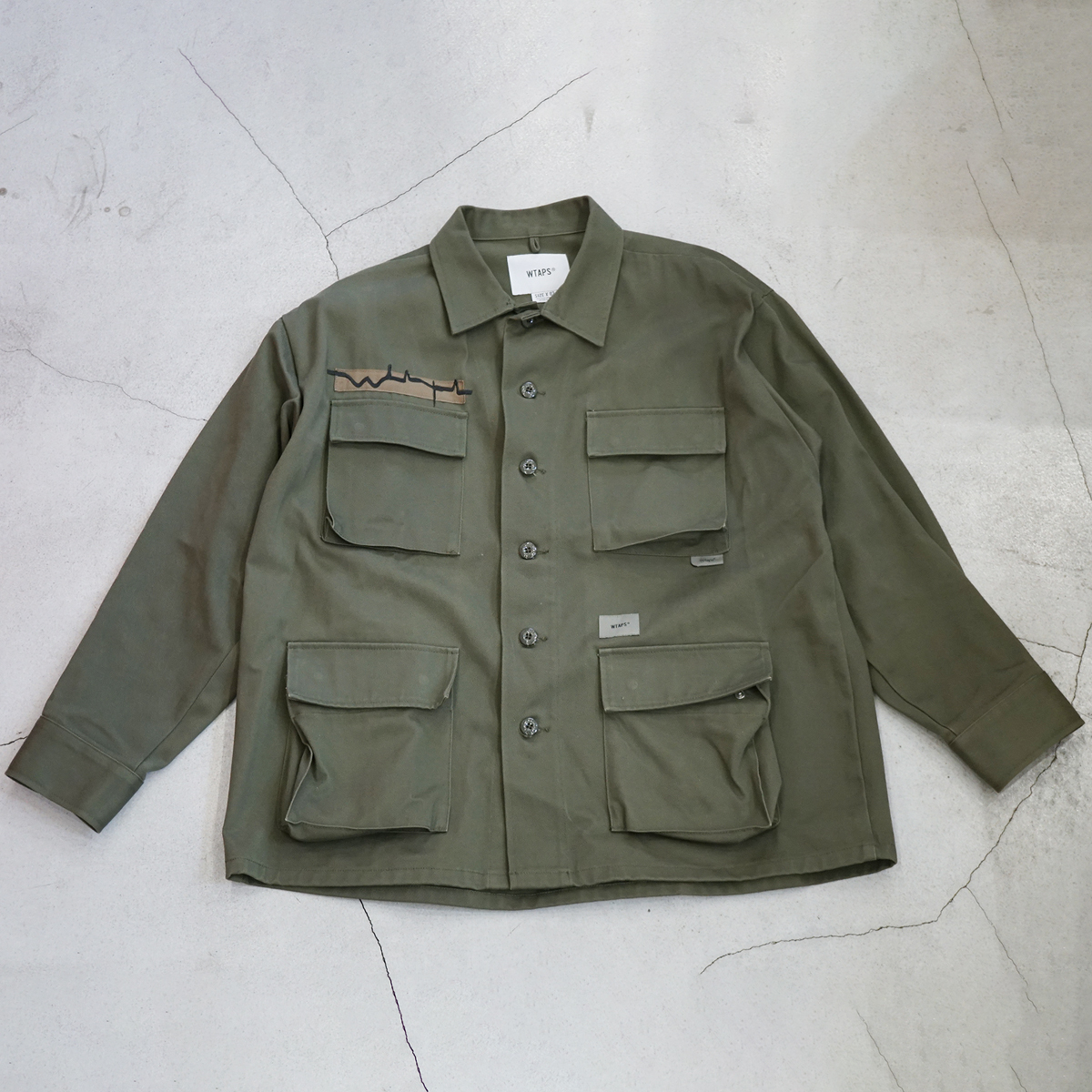 【やや傷や汚れあり】WTAPS 21AW JUNGLE01 / LS / COTTON TWILL / ダブルタップス 刺繍 ミリタリー ジャケット 正規品の落札情報詳細 - ヤフオク落札価格 ...