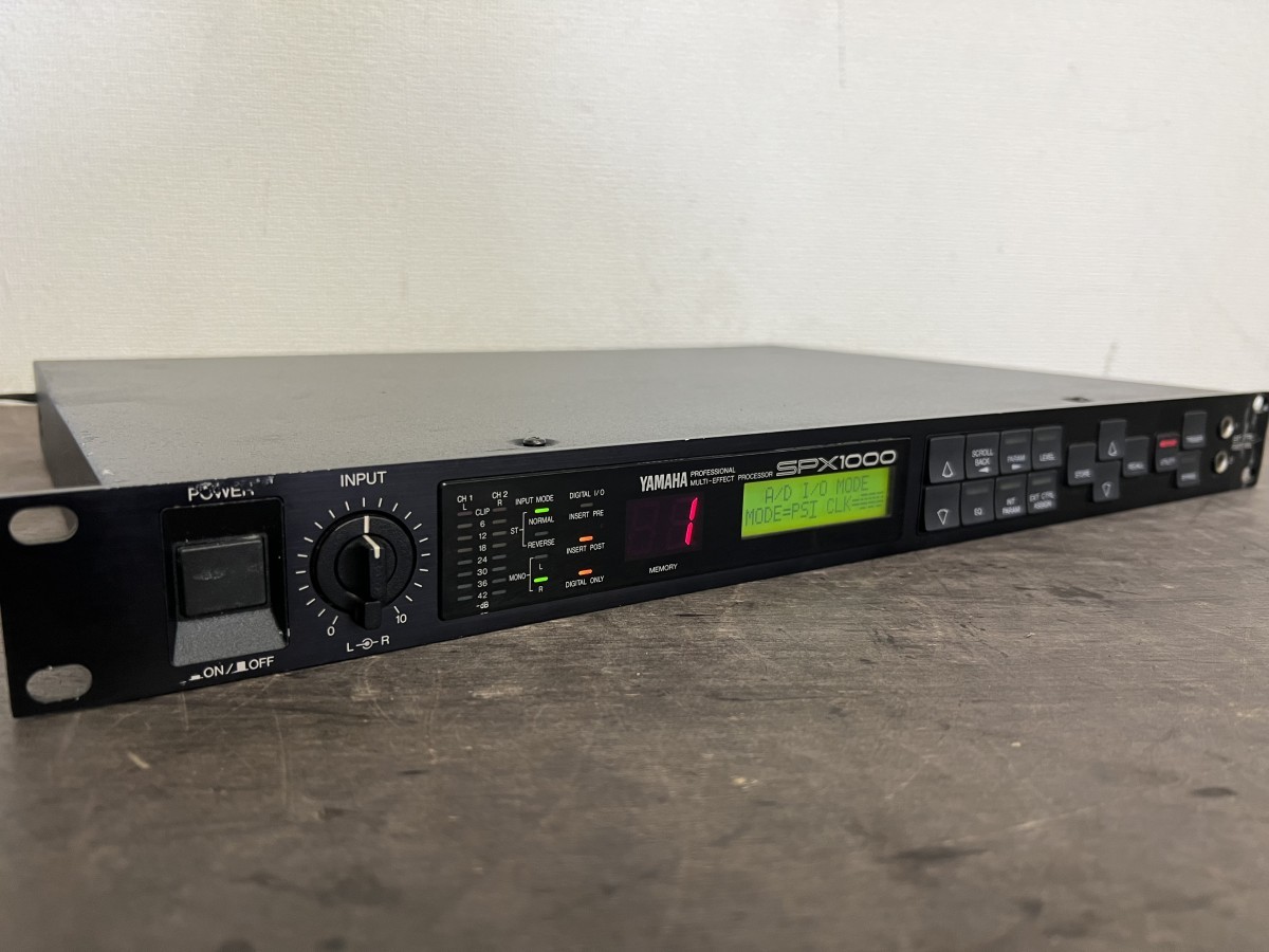 【やや傷や汚れあり】YAMAHA ヤマハ SPX1000 マルチエフェクター プロセッサー (2) 通電確認済み MULTI-EFFECT ...