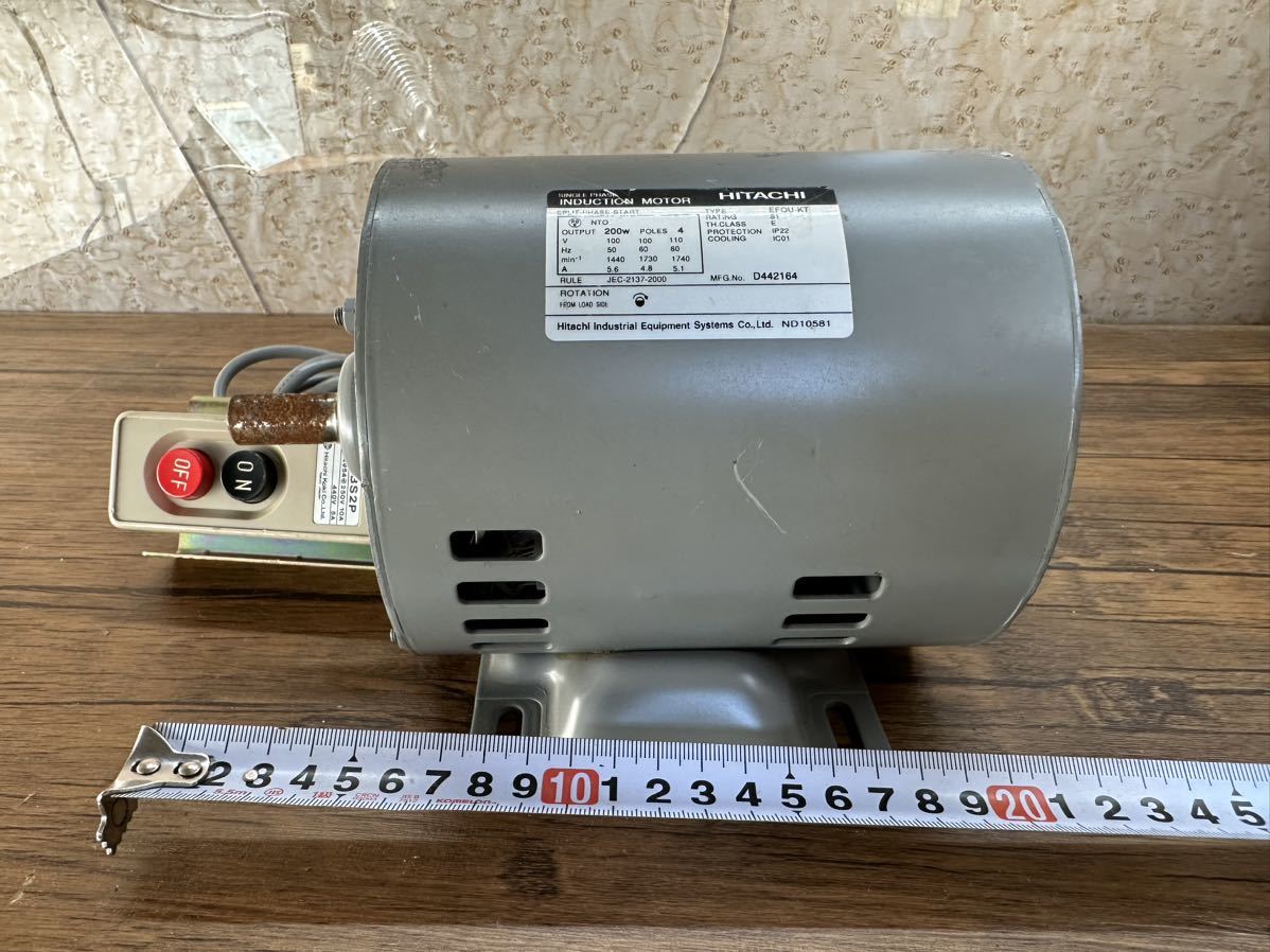 HITACHI 日立 200V 2.2kW 4POLE モーター EFOUP K THREE PHASE INDUCTION MOTOR の落札情報詳細 - ヤフオク落札価格検索 オークフリー