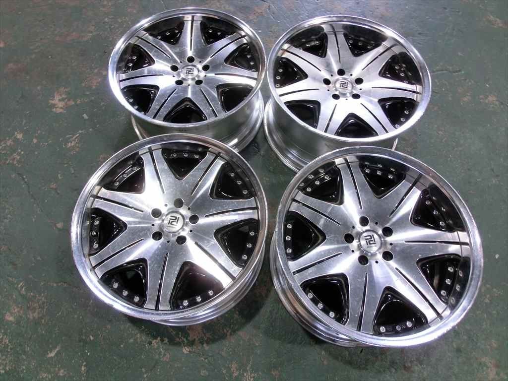 【傷や汚れあり】JS【D0-07】【4箱】★パラディソ ナプレジャパン/19インチ 9J 10J 5穴 ホイール 4本セット/※傷・錆・汚れ有 ...