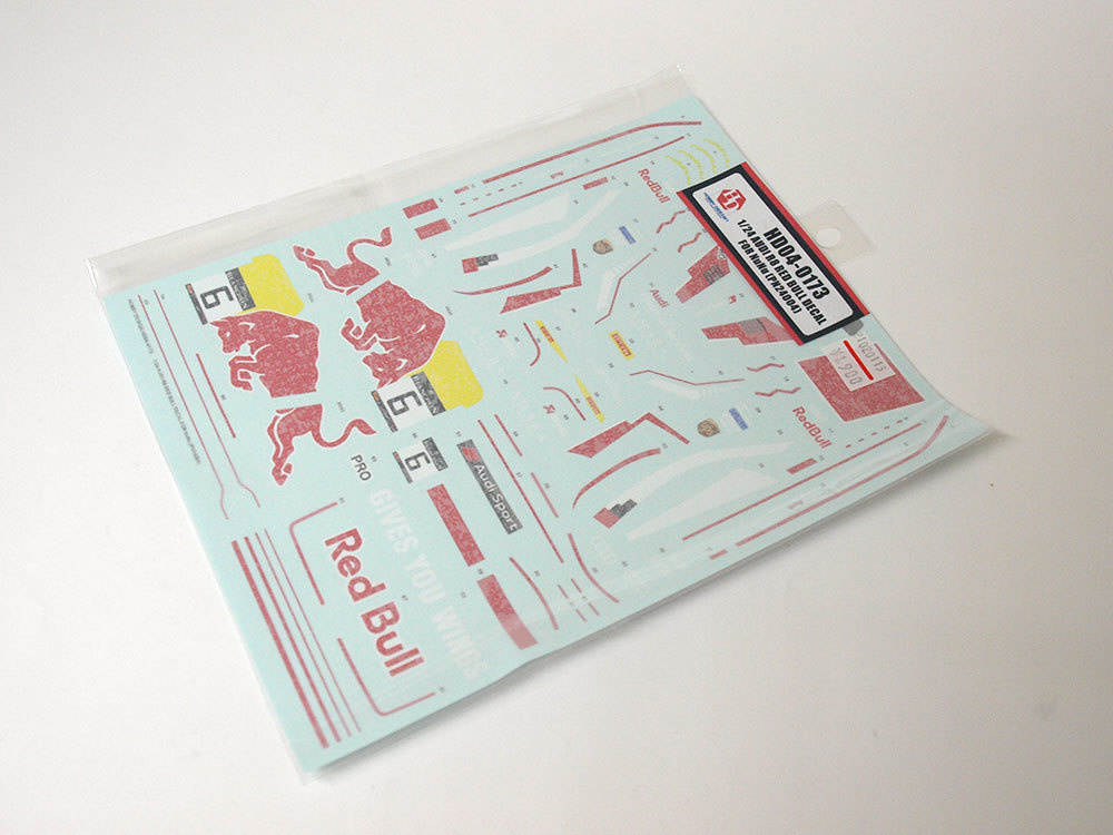 【未使用】【M1062】HOBBY DESIGN HD04-0173 1/24 アウディ R8 レッドブル デカール For NuNu ...