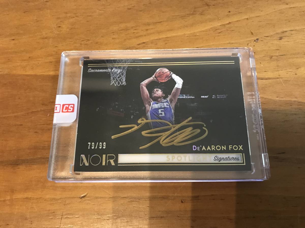 【未使用】激レア RC De’Aaron Fox NBA PANINI NOIR Spotlight signatures auto ディア ...