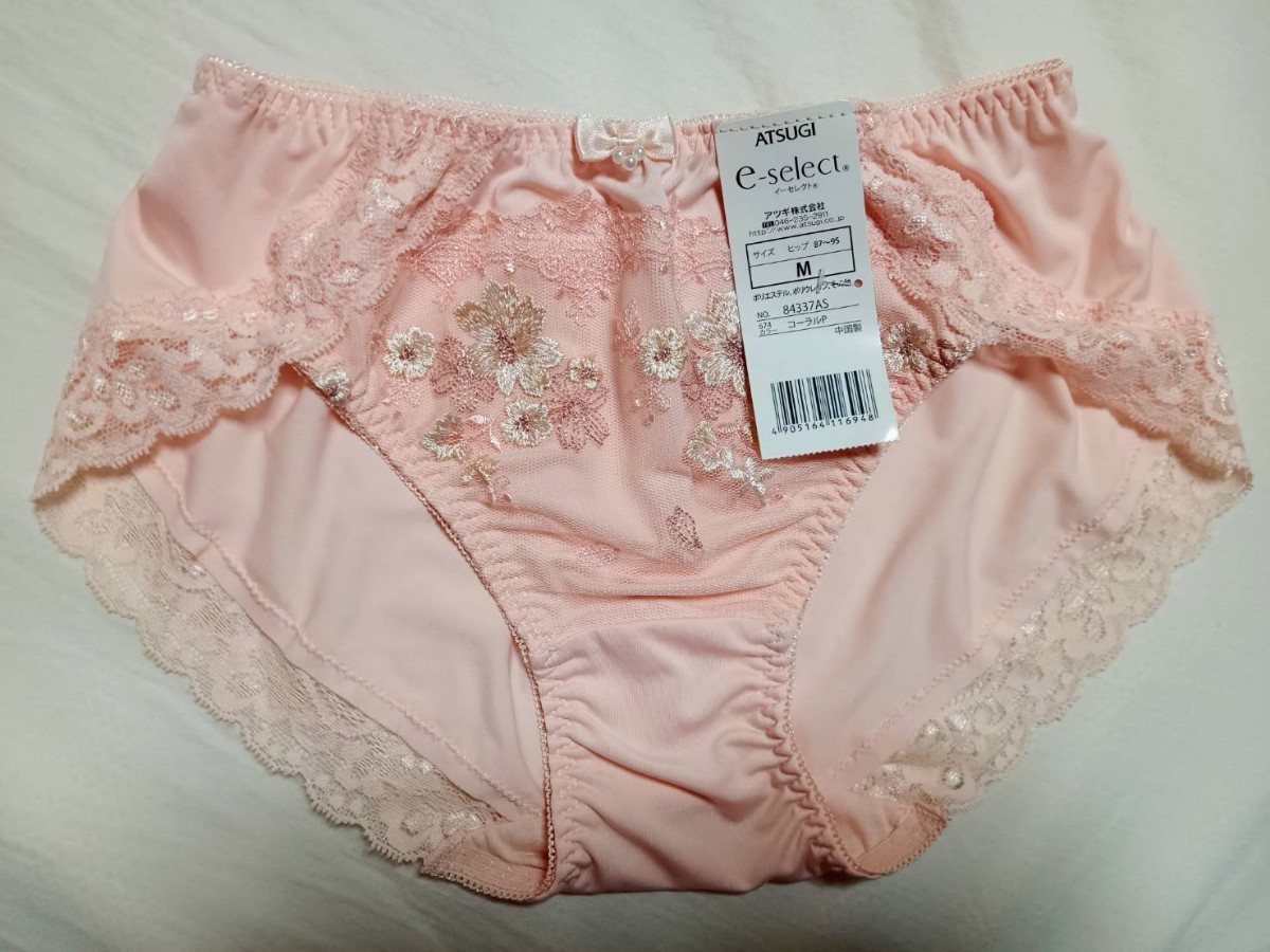 【未使用】新品☆レディース下着【ATSUGI】e-select ☆レース お花刺繍 フェミニンなコーラルピンクのスタンダードショーツ 《M》の落札情報詳細 - Yahoo!オークション落札価格 ...