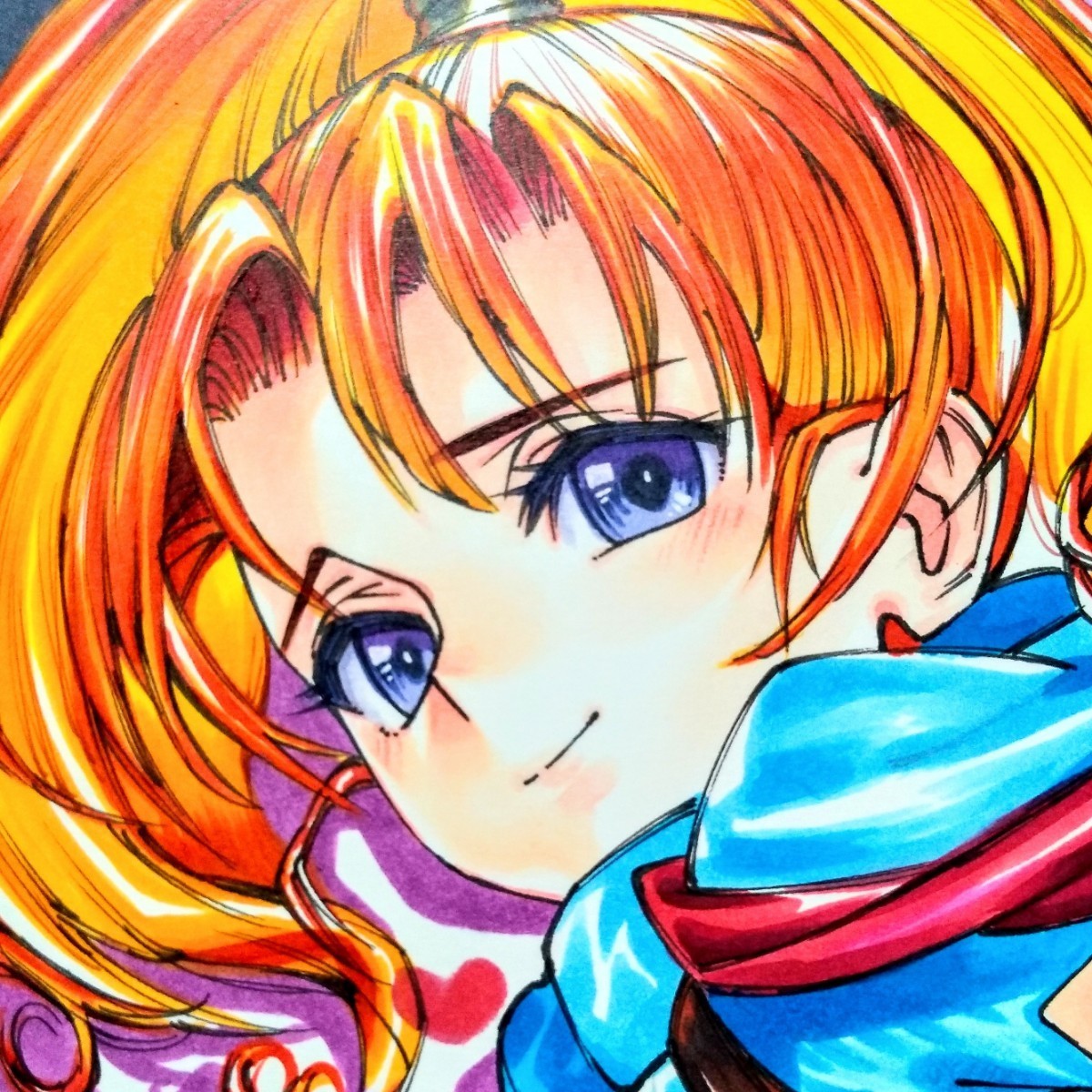 【未使用】手描同人：バーバラ★DQ6 ドラゴンクエスト DRAGONQUEST 約A4ケント紙 コピック 絵 手描きイラストの落札情報詳細 - Yahoo!オークション落札価格検索 オークフリー