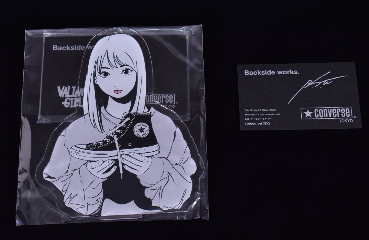 【目立った傷や汚れなし】真作保証 / backside works. / 履かないの？[Black x Black] / ed.200 / UV print on acrylic panel ...