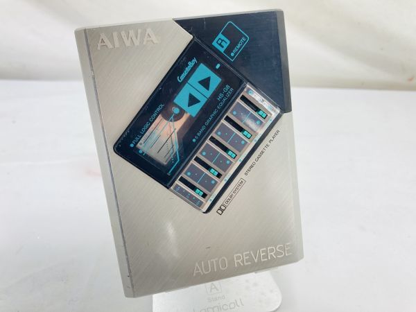 【中古】当時品 AIWA アイワ ステレオカセットプレーヤー Cassette Boy 5バンドイコライザー HS-G8 YT ...