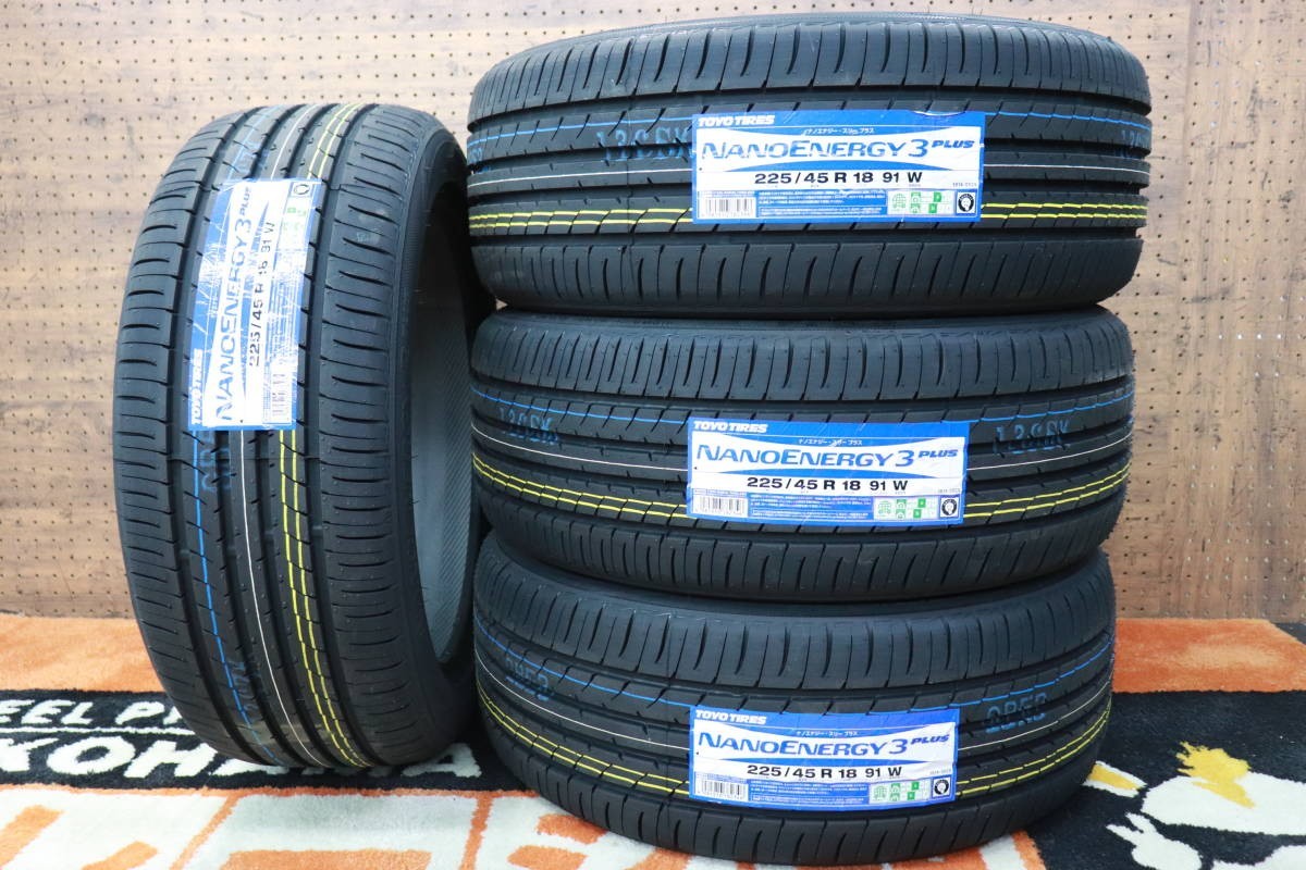 【未使用】【即納OK】 新品 日本製タイヤ4本セット!! 225/45R18(225/45-18) トーヨー TOYO ナノエナジー3プラス オデッセイ クラウン レヴォーグの落札情報詳細 ...