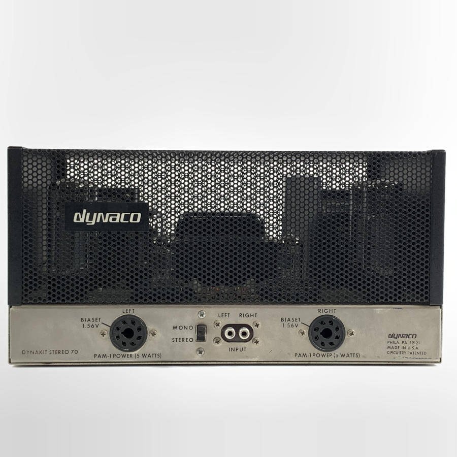 【傷や汚れあり】DYNACO ダイナコ STEREO-70 EL34プッシュプル 真空管式ステレオパワーアンプ 定格出力35W+35W 現状品 ...