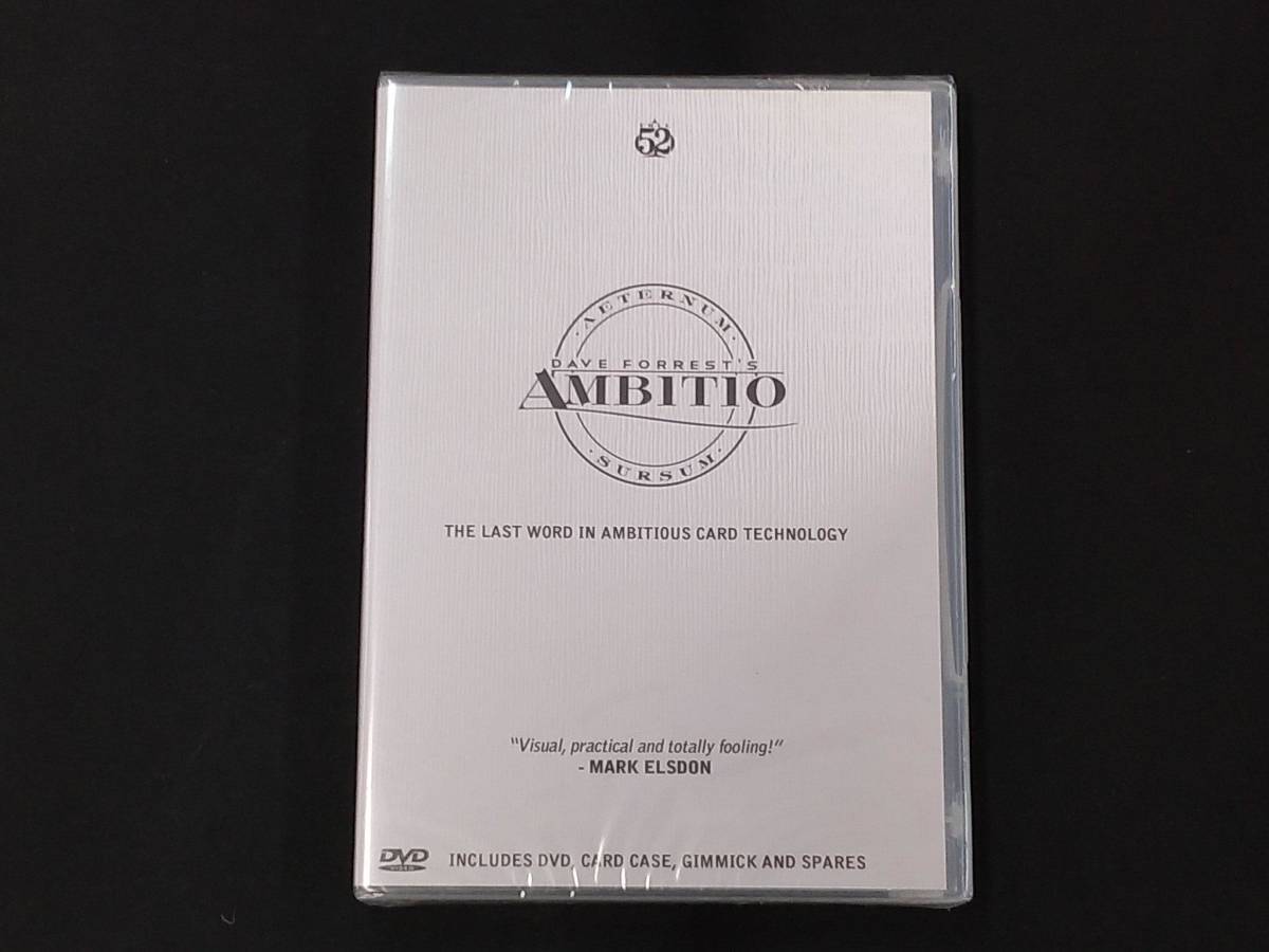 【未使用】【D96】AMBITIO アンビティオ David Forrest デビッド・フォレスト 未開封 DVD マジック 手品の落札情報詳細 - Yahoo!オークション落札価格検索 オークフリー