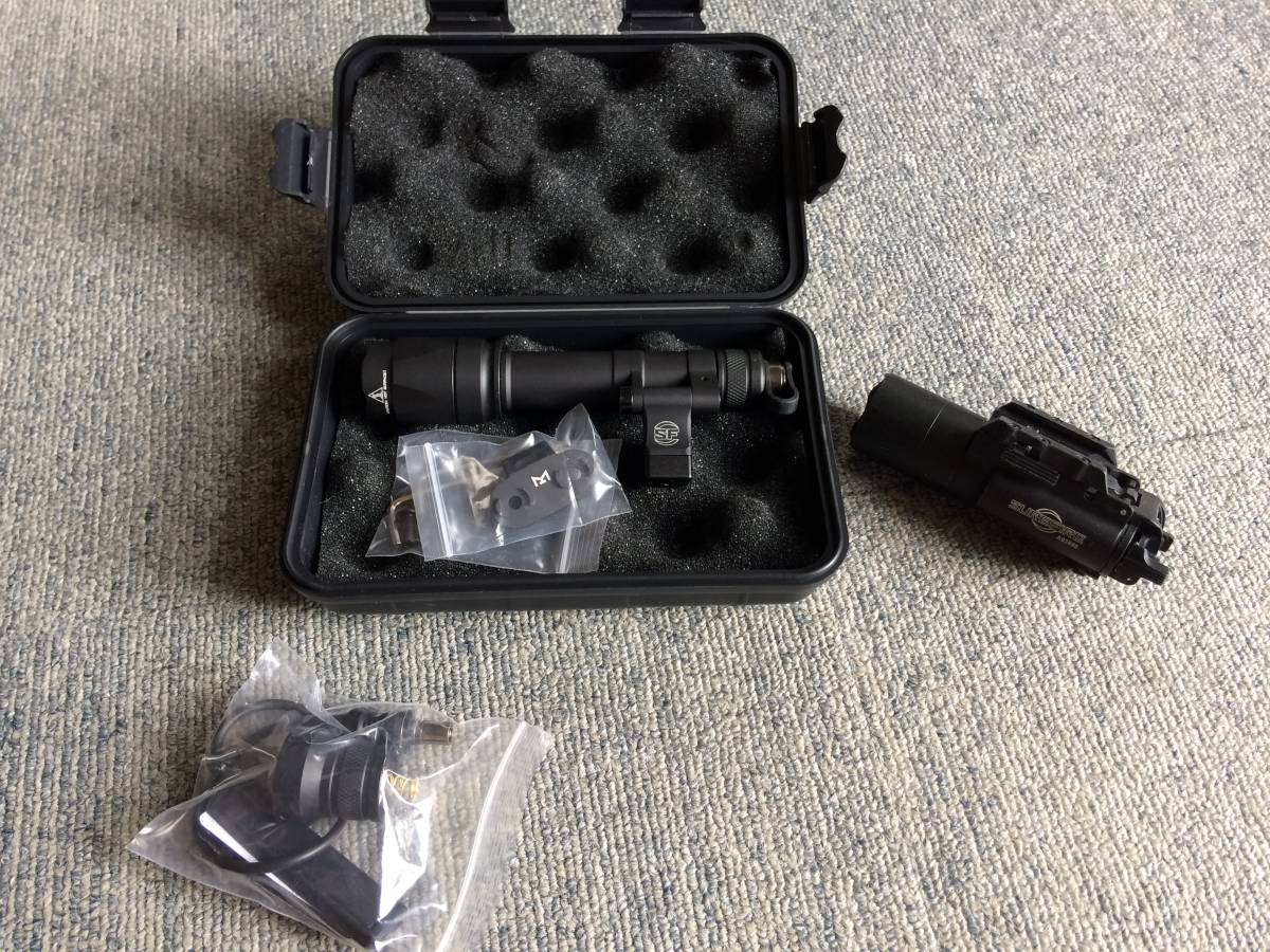 【やや傷や汚れあり】SUREFIRE M640DF-BK-PRO 1500lumens SCOUTLIGHT DUAL FUEL CR123A ...