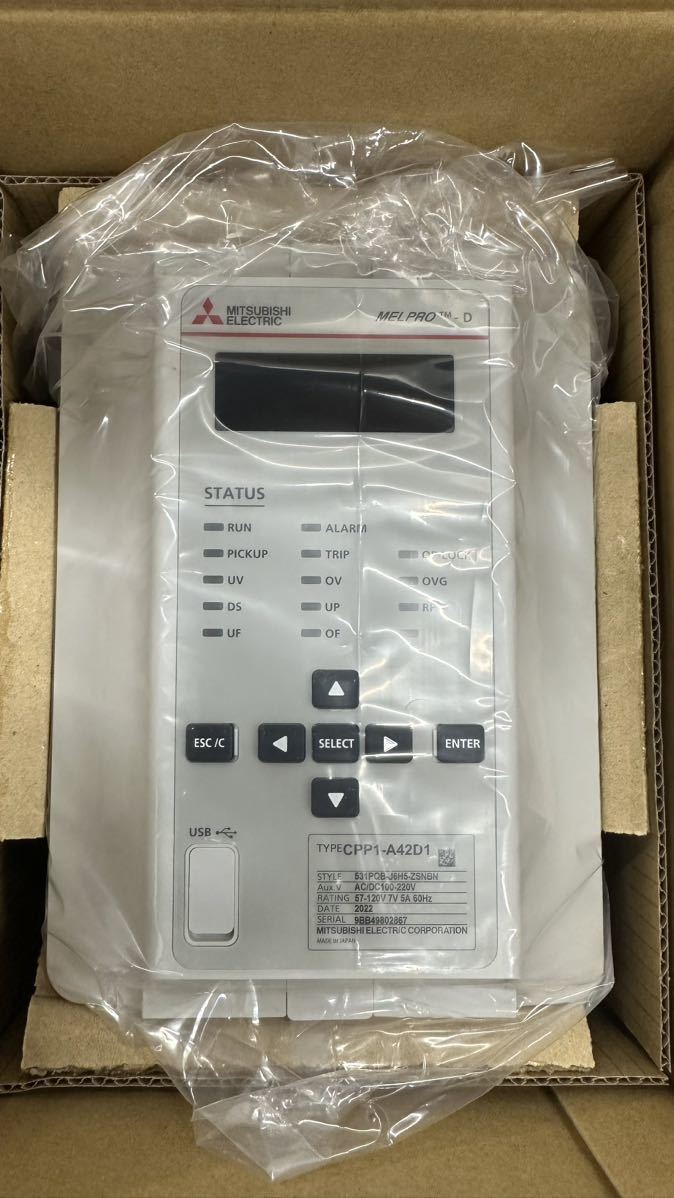 【未使用】 三菱 MITSUBISHI MELPRO-Dシリーズ ディジタル形保護継電器 CPP1-A42D1 特高・高圧受配電用保護継電器 未使用品の落札情報詳細 - Yahoo ...
