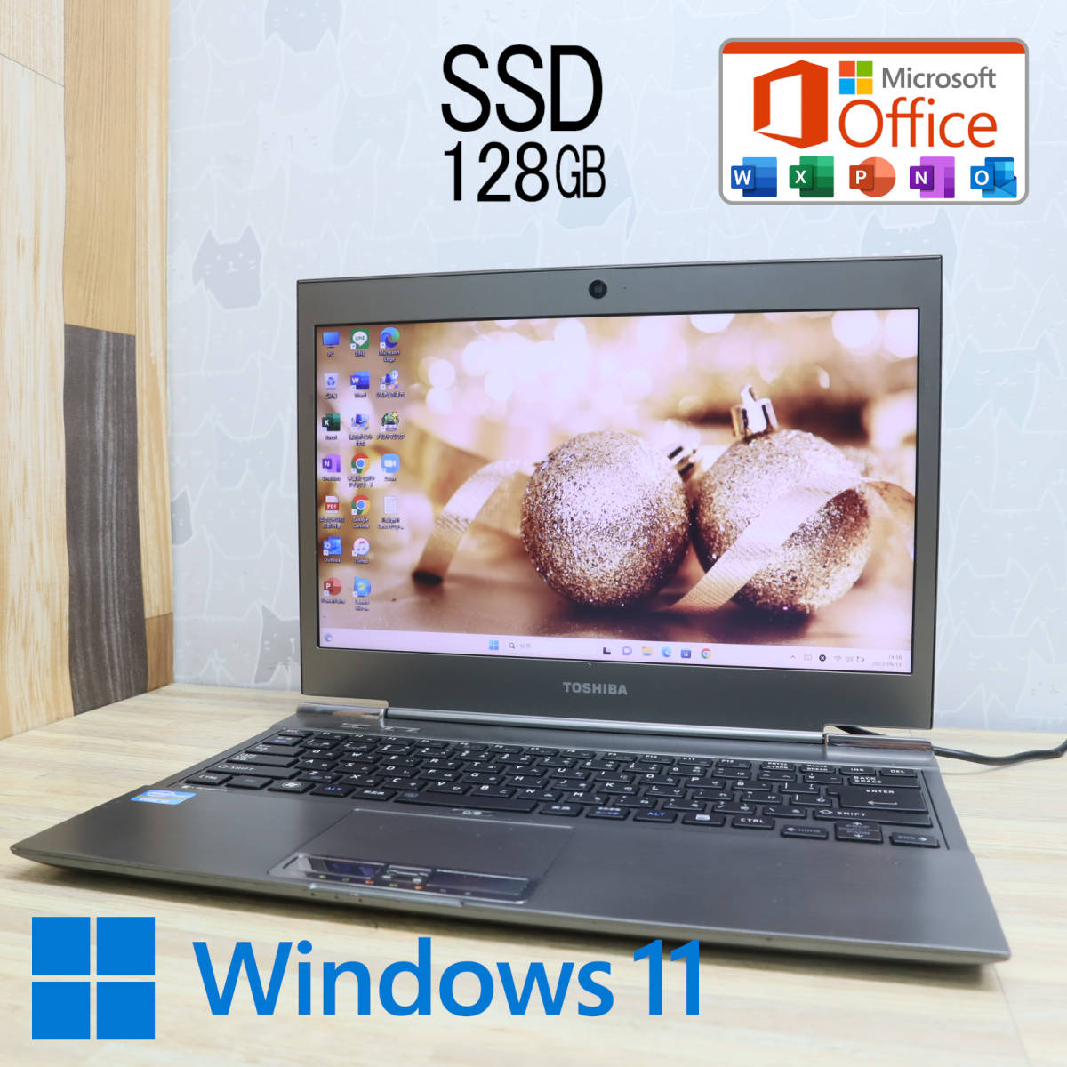 【目立った傷や汚れなし】★美品 高性能i5！SSD128GB★R631 Core i5-2467M Webカメラ Win11 Microsoft Office 2019 Home ...