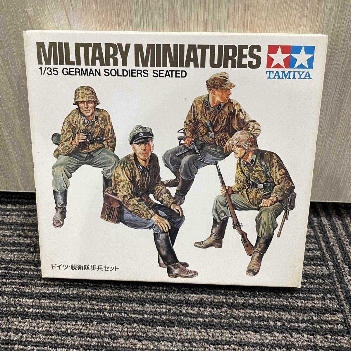 【未使用】1円〜★ 新品未開封 1/35 小鹿TAMIYA MILITARY MINIATURES GERMAN SOLDIER SEATED ...