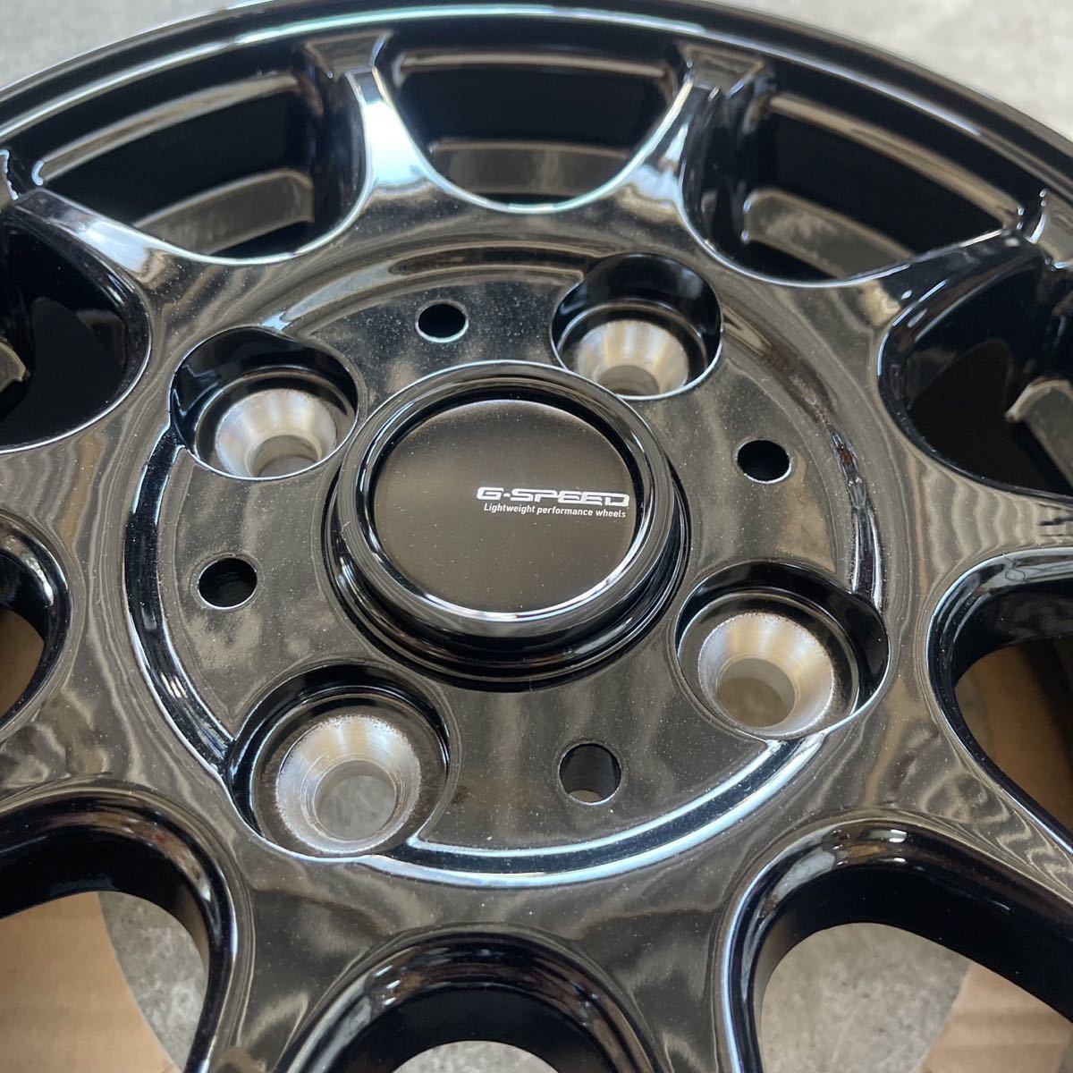 【未使用】G-07 メタリックブラック (MBK) 12×4J+43 PCD100/4H HOTSTUFF Gスピード軽トラ 軽バン アクティ キャリー エブリィ ハイゼットの落札情報詳細 ...