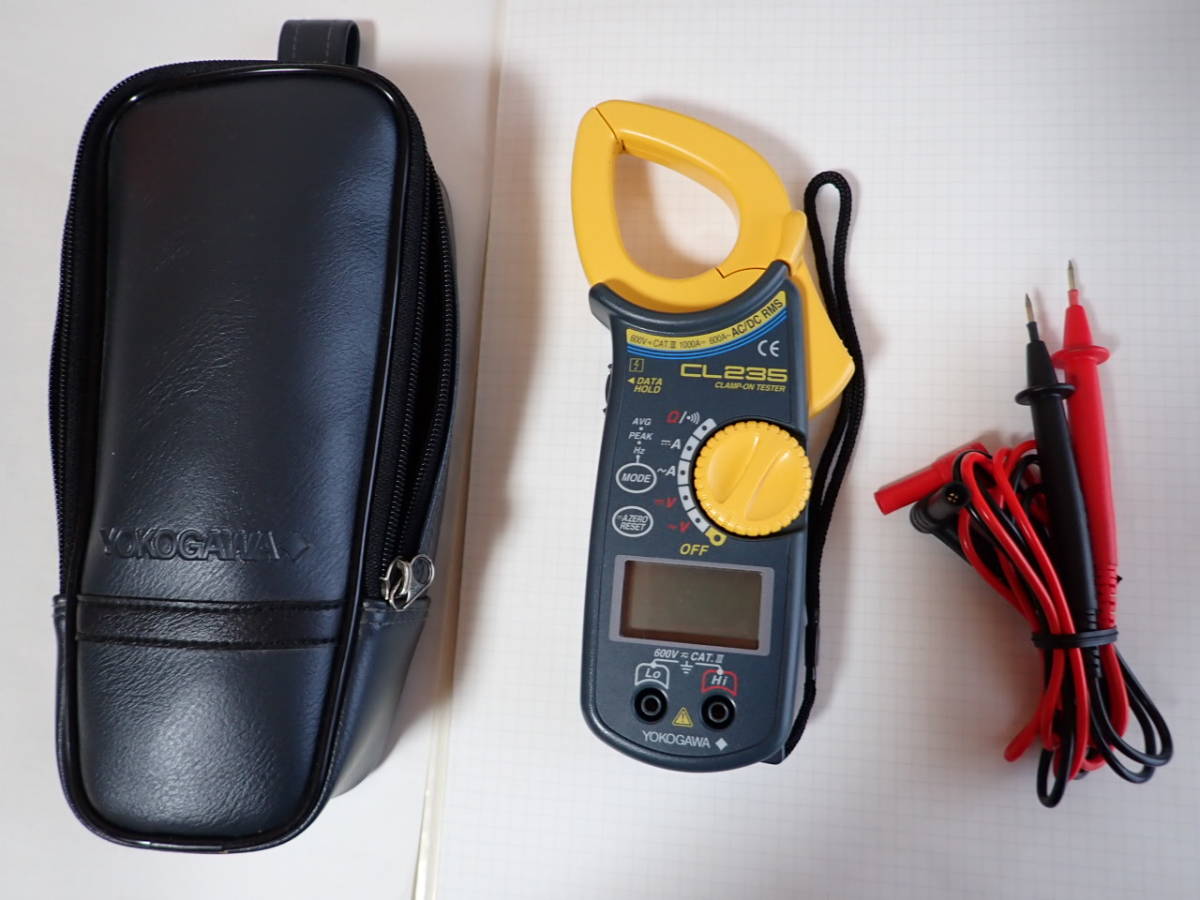 【目立った傷や汚れなし】横河電機 Yokogawa CL235 クランプテスタ（交流・直流）RMS（真の実効値）の落札情報詳細 - ヤフオク ...