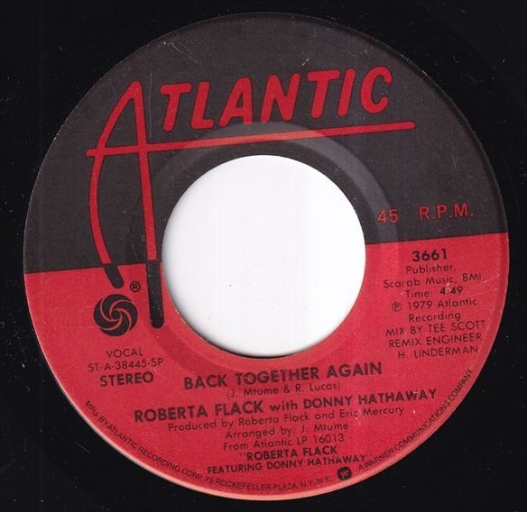 【やや傷や汚れあり】Roberta Flack With Donny Hathaway - Back Together Again (A ...
