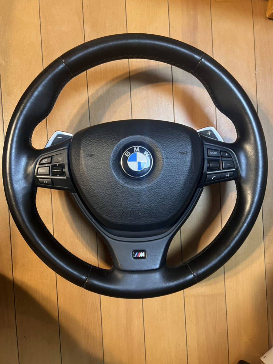 【やや傷や汚れあり】F系 Mスポーツ 純正ステアリング ホイール F06より取り外し F13 F12 F30 F31 F10 F11等にもBMW 純正ハンドル 黒革 エアバッグ着きの落札情報 ...