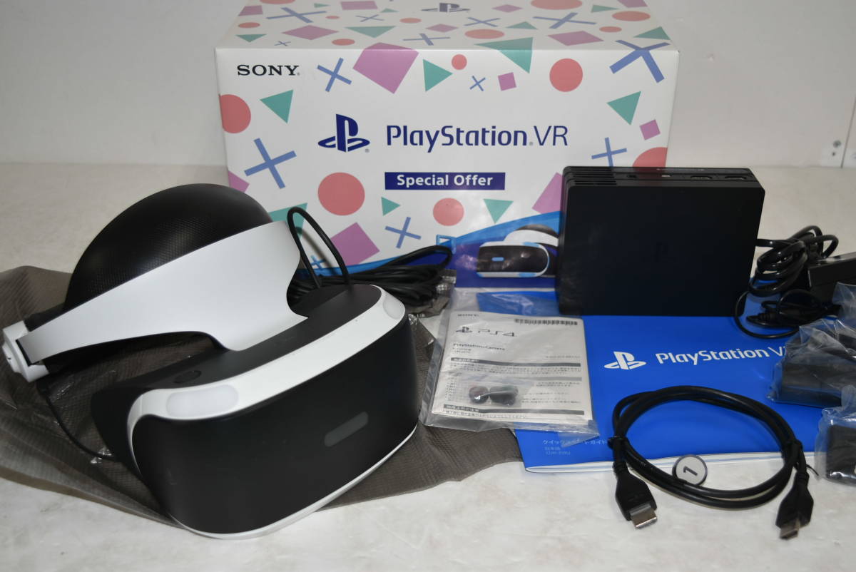 【やや傷や汚れあり】24M 【中古品】 SONY PSVR special offer ソニー プレイステーションVR VRヘッドセット PlayStationVR PS4 プレイステーション ...