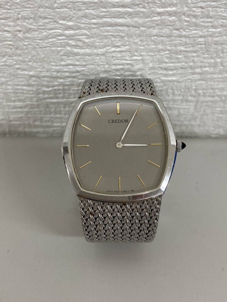【傷や汚れあり】1円～SEIKO セイコー クレドール CREDOR 5930-5391 クオーツ 現状不動 SSモデルの落札情報詳細 ...