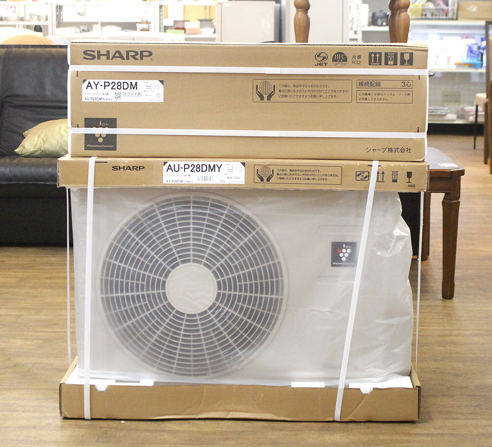 【未使用】SHARP シャープ ルームエアコン AY-P28DM AY-P28DMY ホワイト系 適用畳数約10畳 単相100V プラズマクラスター 7000 冷房 暖房 2029736の落札 ...