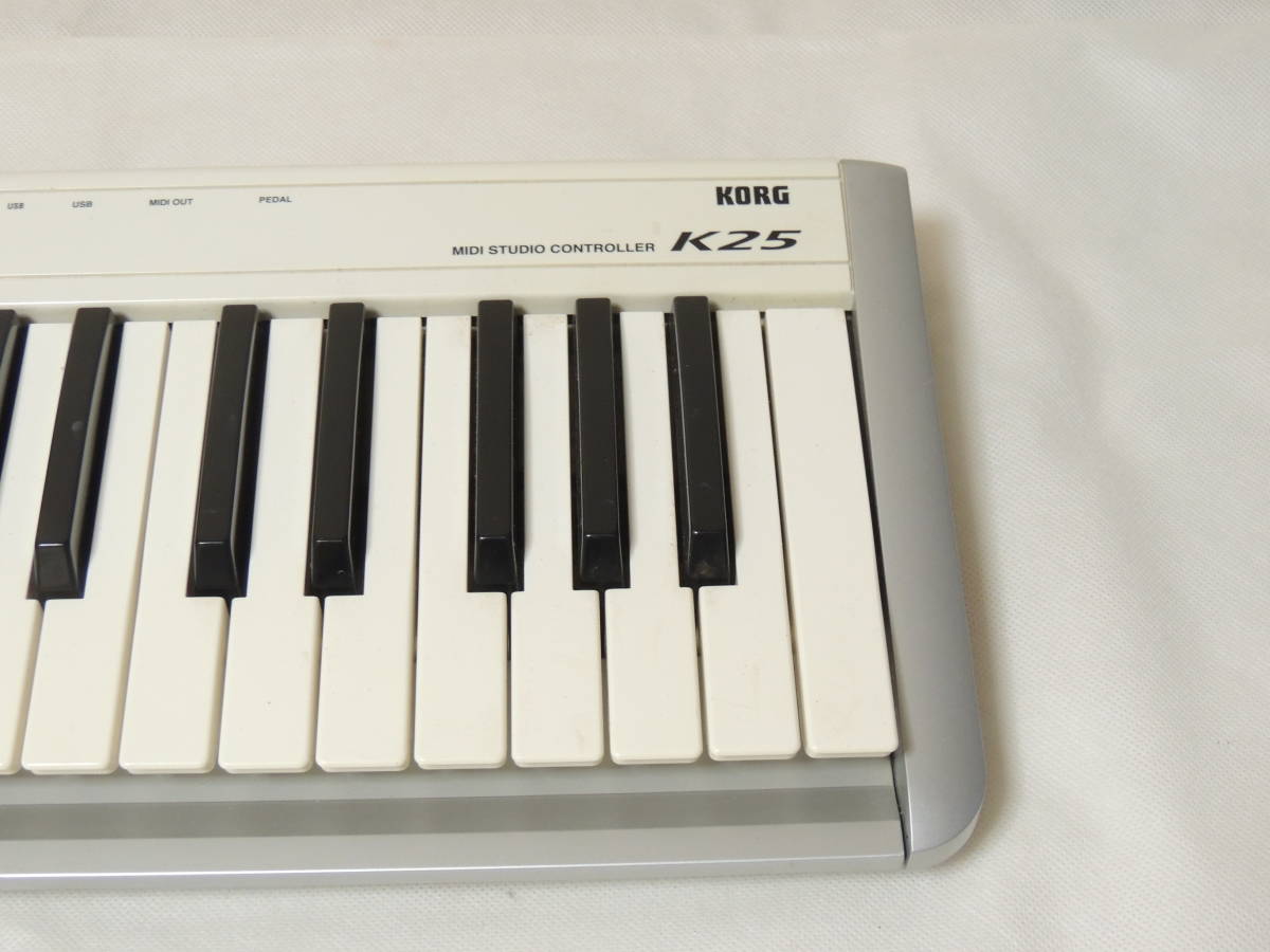 【目立った傷や汚れなし】KORG K25 MIDI STUDIO CONTROLLER コルグ MIDIキーボード コントローラー ジャンク ...