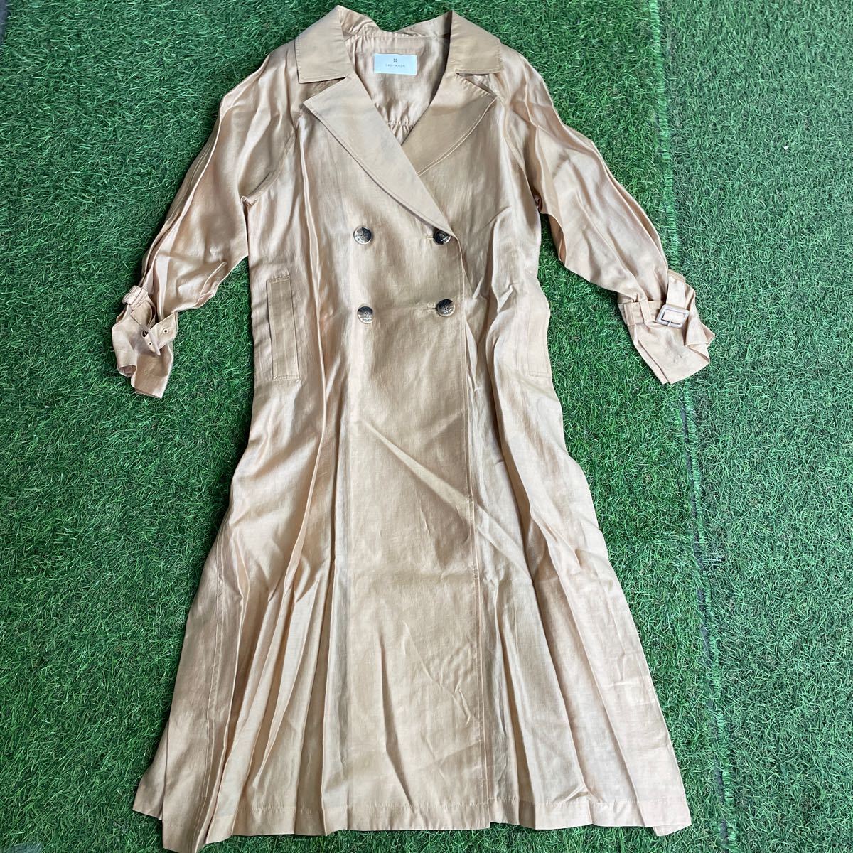 【未使用】RB004-A49 LADYMADE レディメイド 002603650540 バックギャザーシアートレンチ フリーサイズ 汚れ有り ...