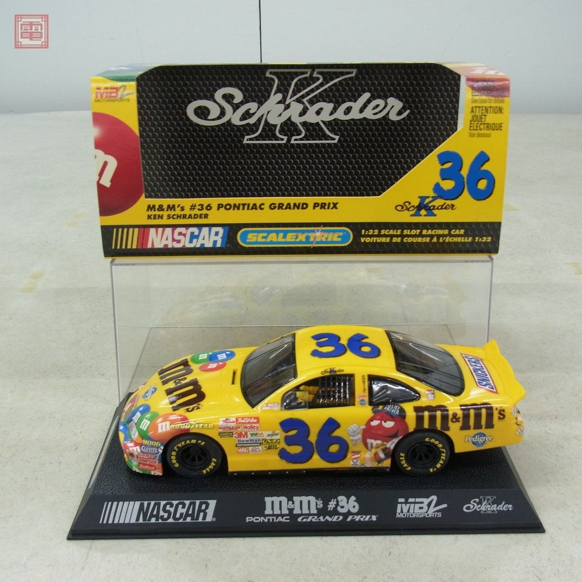 【やや傷や汚れあり】スケーレックストリック 1/32 M＆M’s #36 ポンティアック グランプリ スロットカー SCALEXTRIC ...