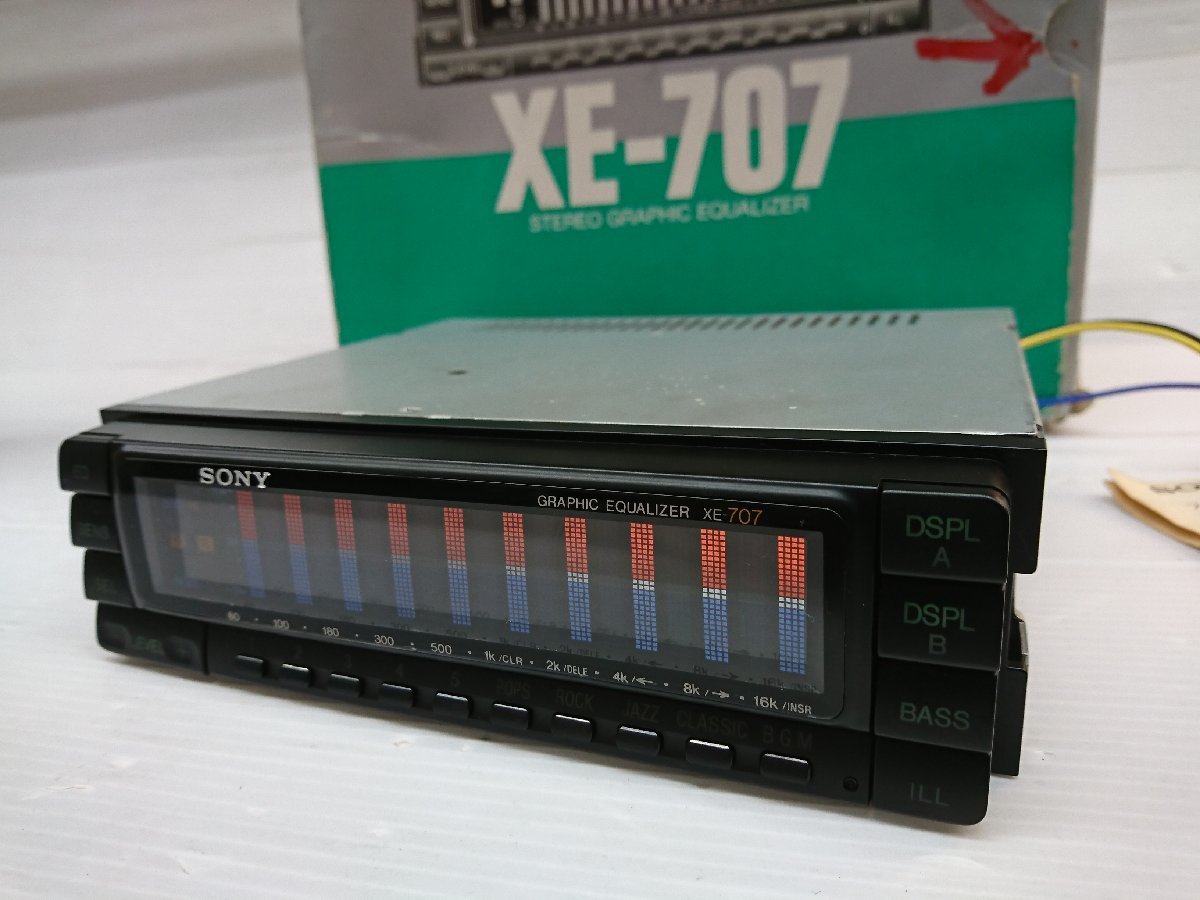 【傷や汚れあり】★中古品★SONY STEREO GRAPHIC EQUALIZER イコライザー カーオーディオ XE-707 当時物【他 ...