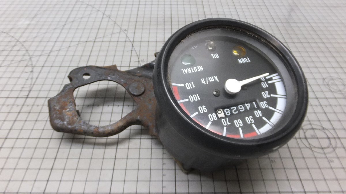 【傷や汚れあり】KX KS-2 MX080A メーターユニット スピード インジケーター ステー NS 1376 14628km 検 希少 絶版 当時物 KS-Ⅱ KSR80 AR80の落札 ...