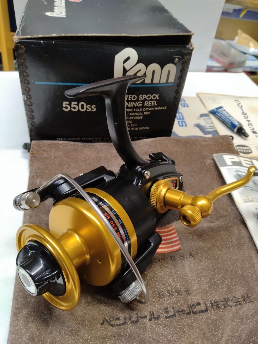 【やや傷や汚れあり】晉【廃盤パーツ】 ペン スピンフィッシャー 4500SS 【純正 ハンドル】PENN REEL Spinfisher ...