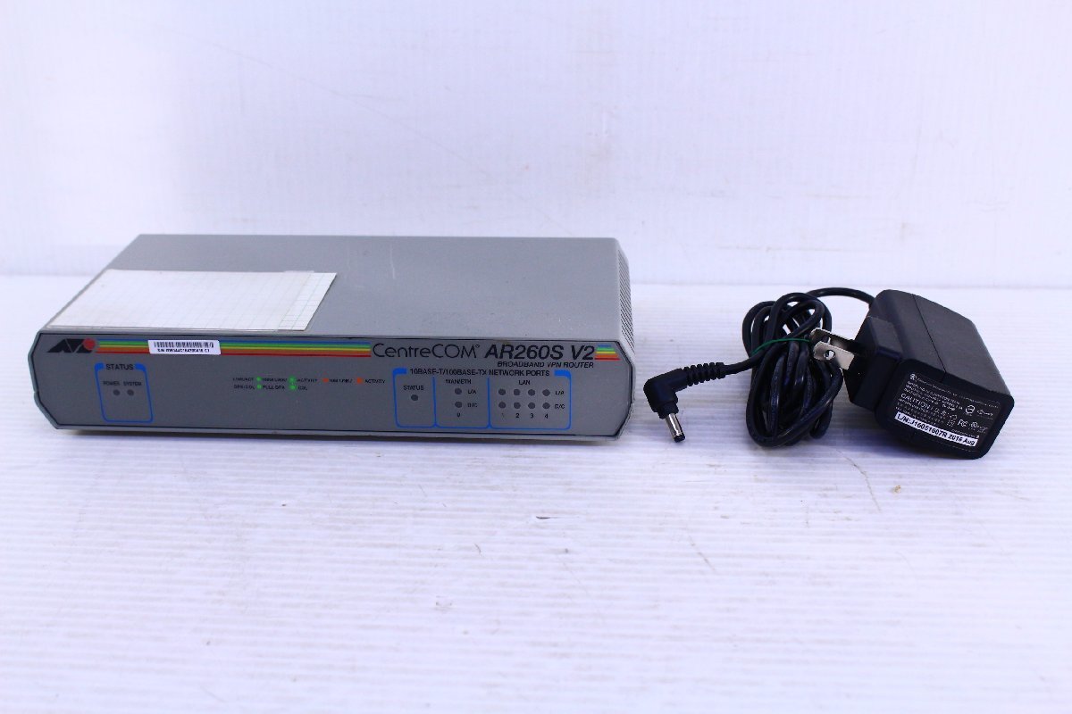 【傷や汚れあり】 アライドテレシス CentreCOM AR260S V2 ベーシックVPNアクセス・ルーター インターネット 通信 回線【10894633】の落札情報詳細 - Yahoo ...