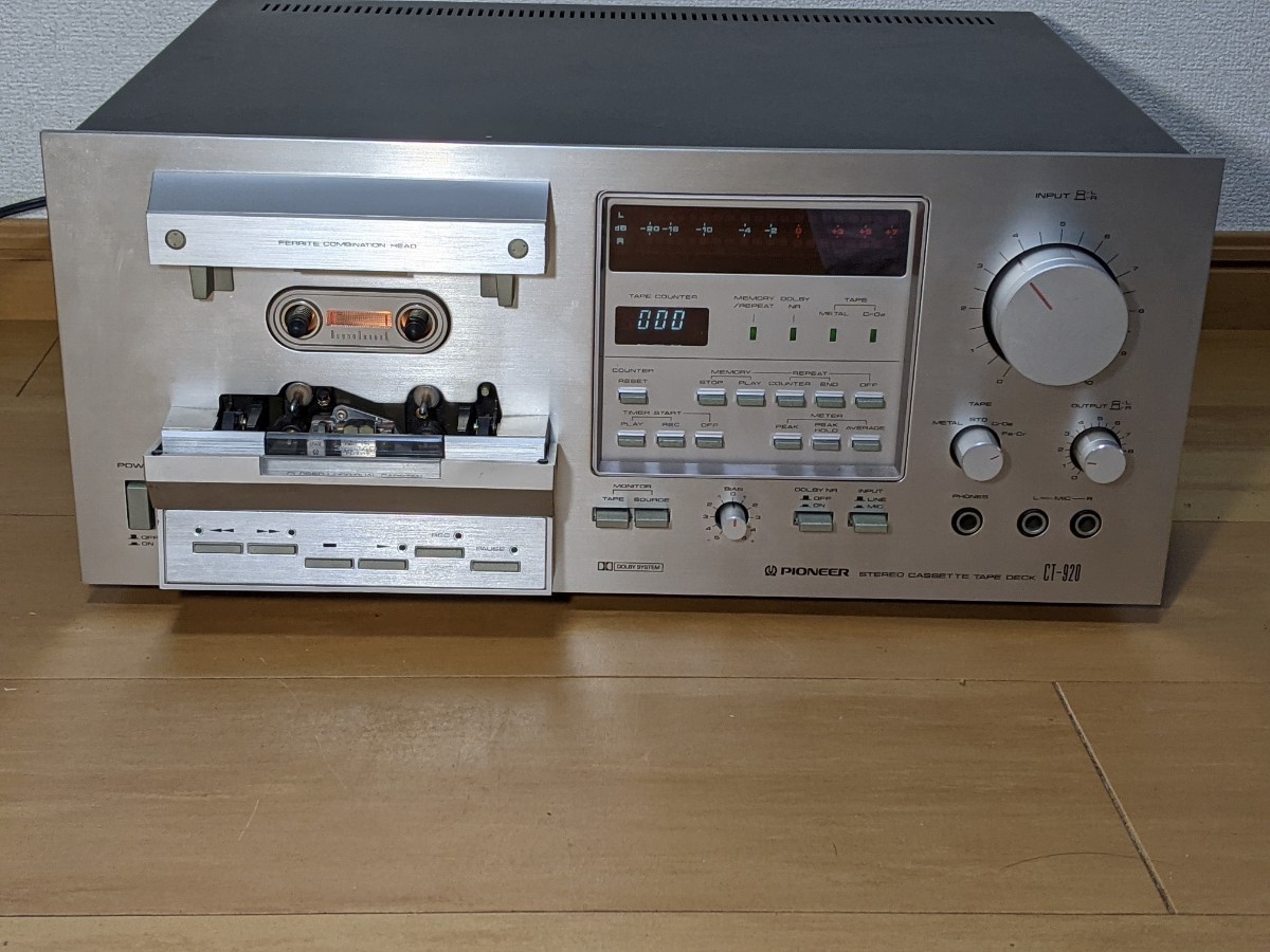 【やや傷や汚れあり】Pioneer パイオニア CT-920 ステレオカセットデッキ 通電OK ジャンク品の落札情報詳細 - Yahoo ...