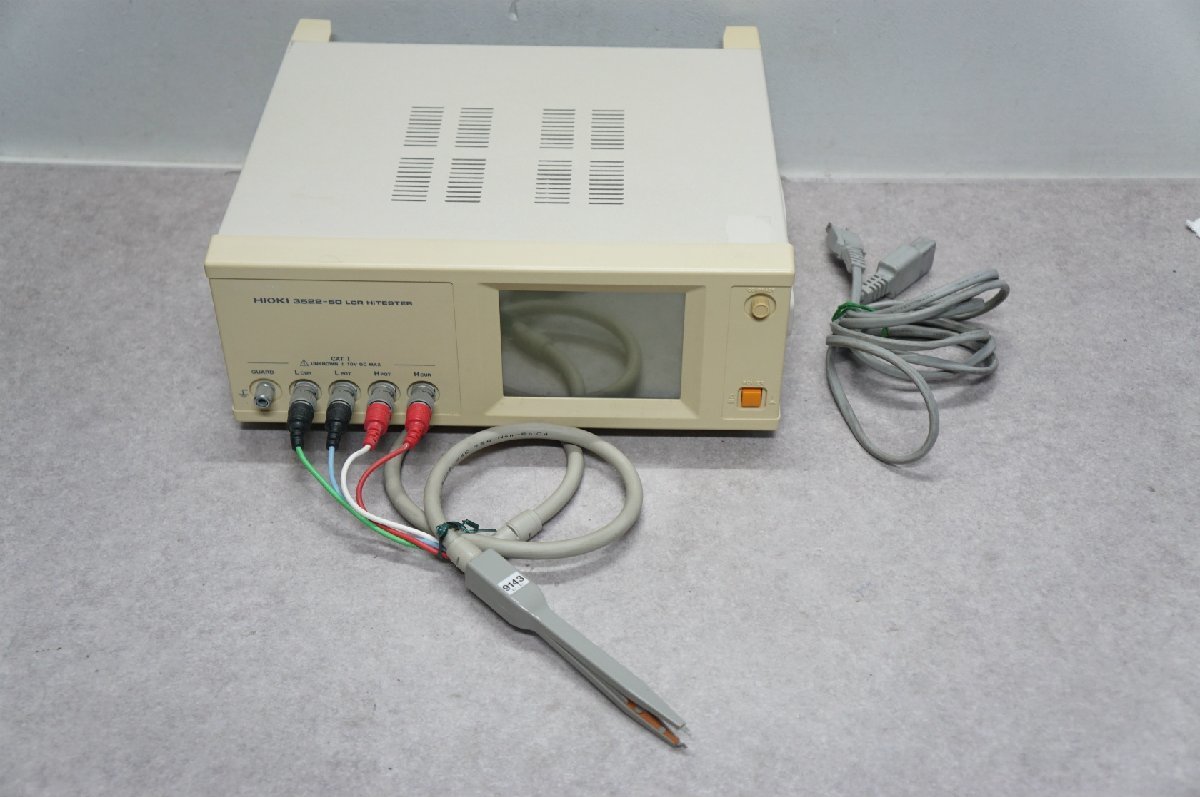 【やや傷や汚れあり】[SK][L3077212] HIOKI 日置 3522-50 LCRハイテスタ HITESTER 9143ピンセット ...