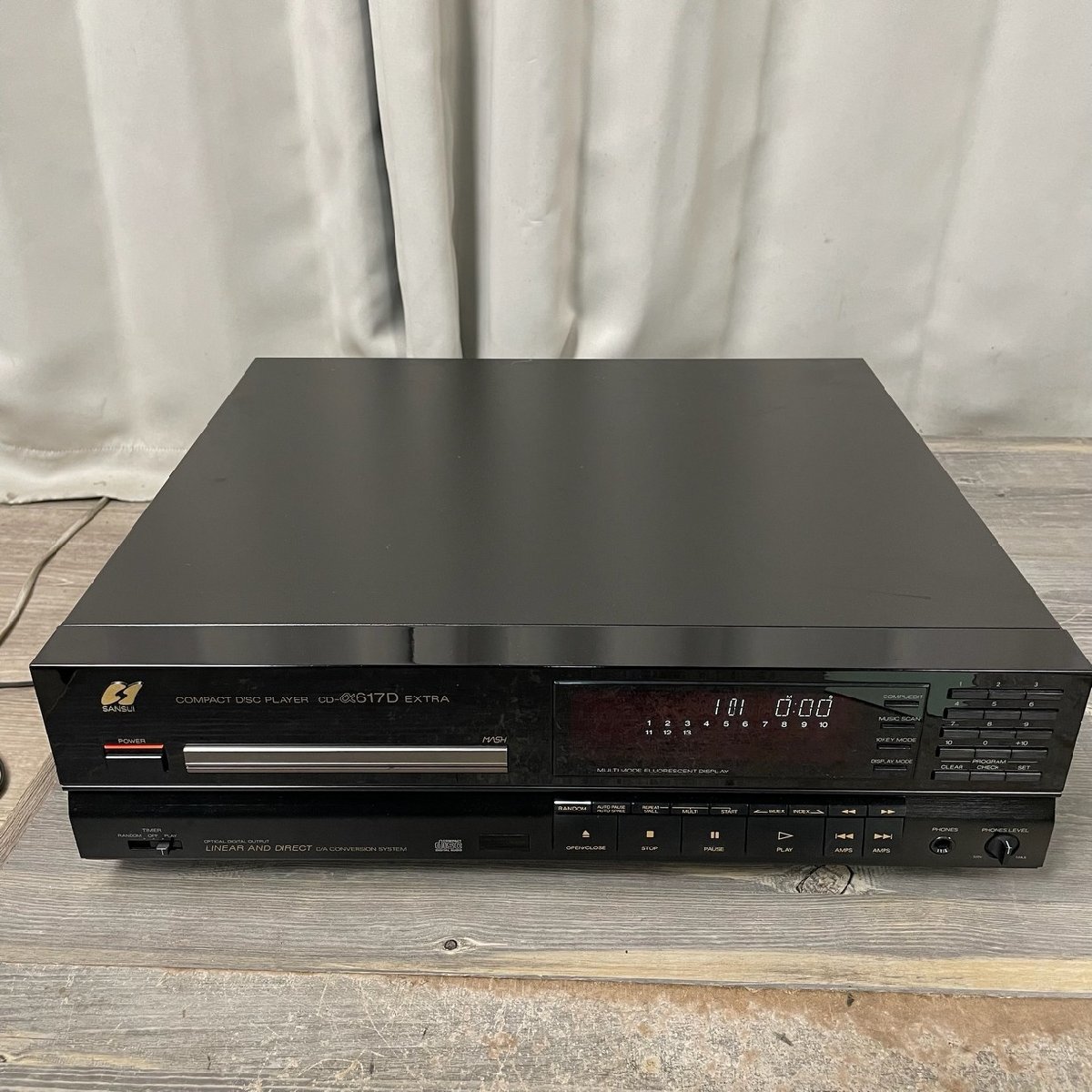 【目立った傷や汚れなし】X256 SANSUI CDデッキ CD-α617D EXTRA / サンスイ 山水 / 送料無料の落札情報詳細 - ヤフオク落札価格検索 オークフリー