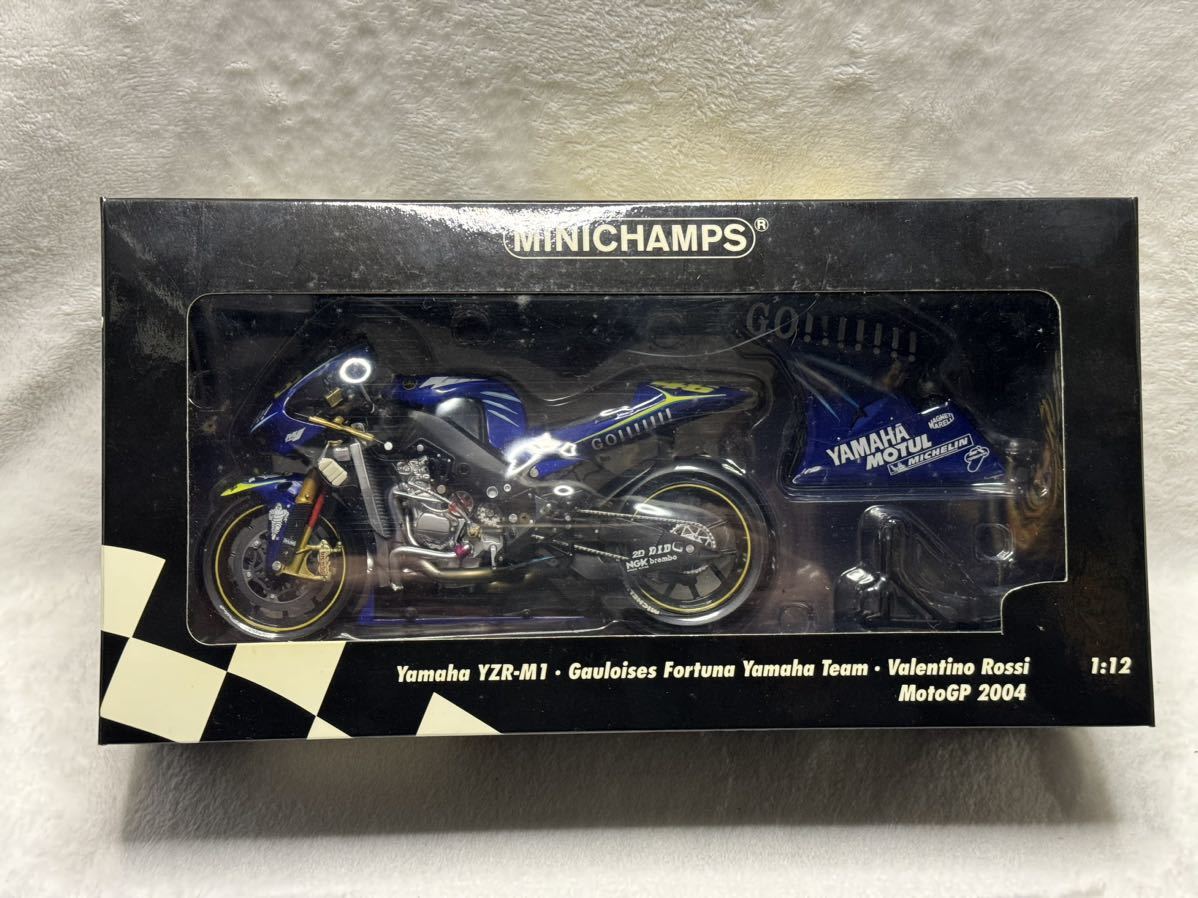 【未使用に近い】MINICHAMPS ミニチャンプス 1/12 122 043046 Yamaha YZR-M1 Gauloises Fortuna Yamaha Team Valentino ...